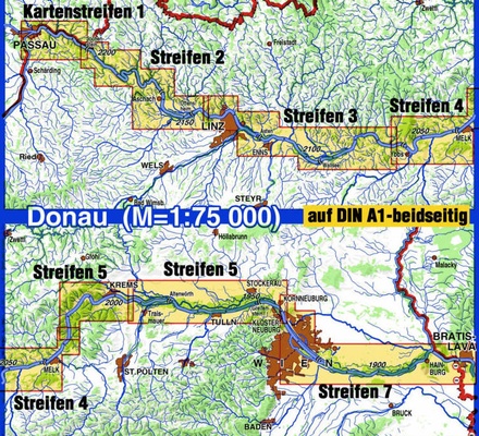 Wasserwanderkarte Donau | Jübermann Kartographie und Verlag
